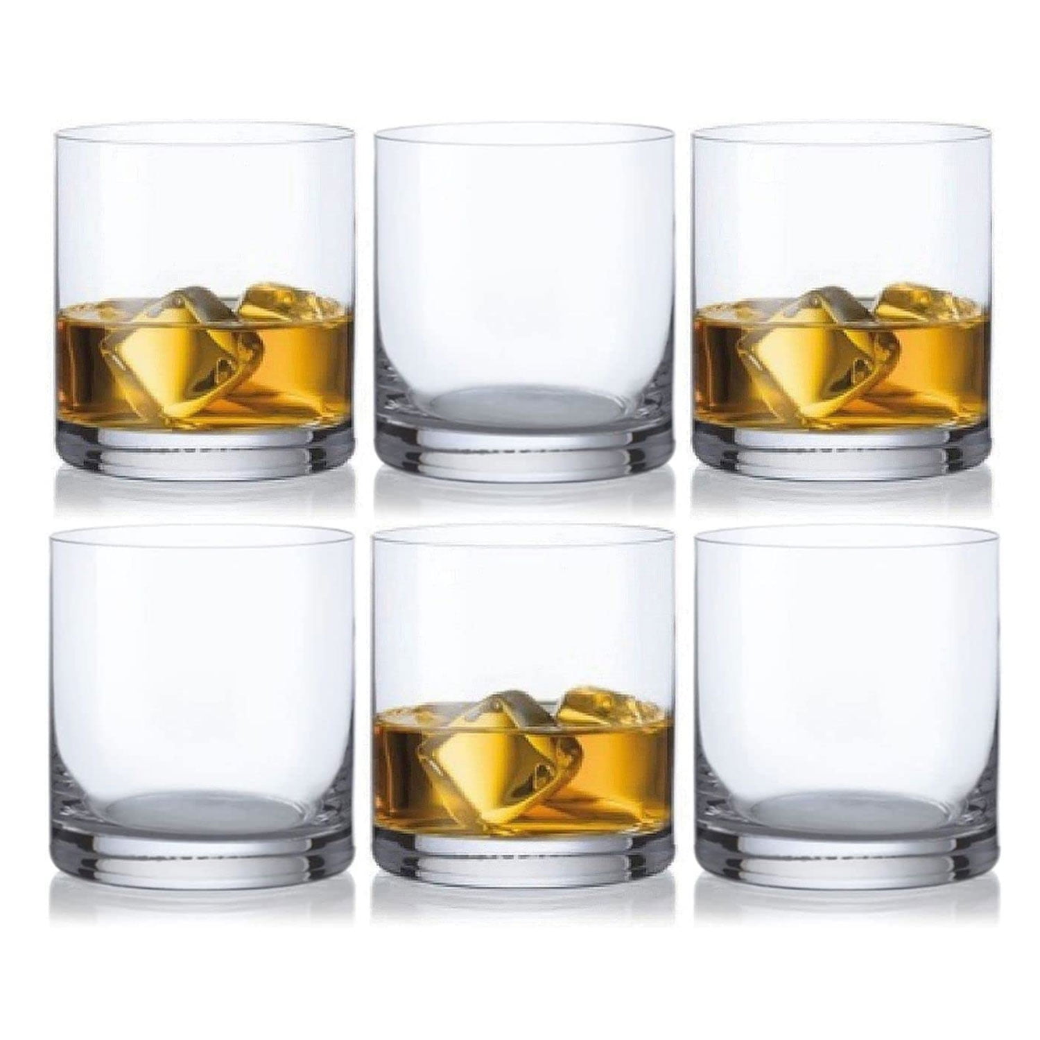 Set of 6 Blues Design Whiskey Dof Glassware Set - 13 3/8oz Glasses ...