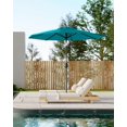 10FT Outdoor Patio Umbrella, 8 Reinforced Ribs, UPF 50+ UV Waterproof ...