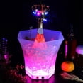 Glowing Ice Bucket with Colorful LED Light 5L Color Changing Power by 2 ...