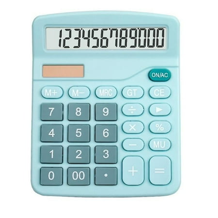 12 Digit Solar Calculator Large Buttons Financial Business Accounting ...
