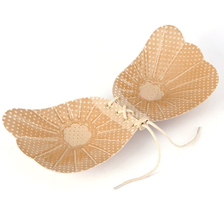 Hollow Breathable Bra Pad Adhesive Invisible Pull Cord Gathered Chest ...