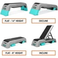Yes4All Adjustable Workout Stepper Bench - Multifunctional Fitness ...