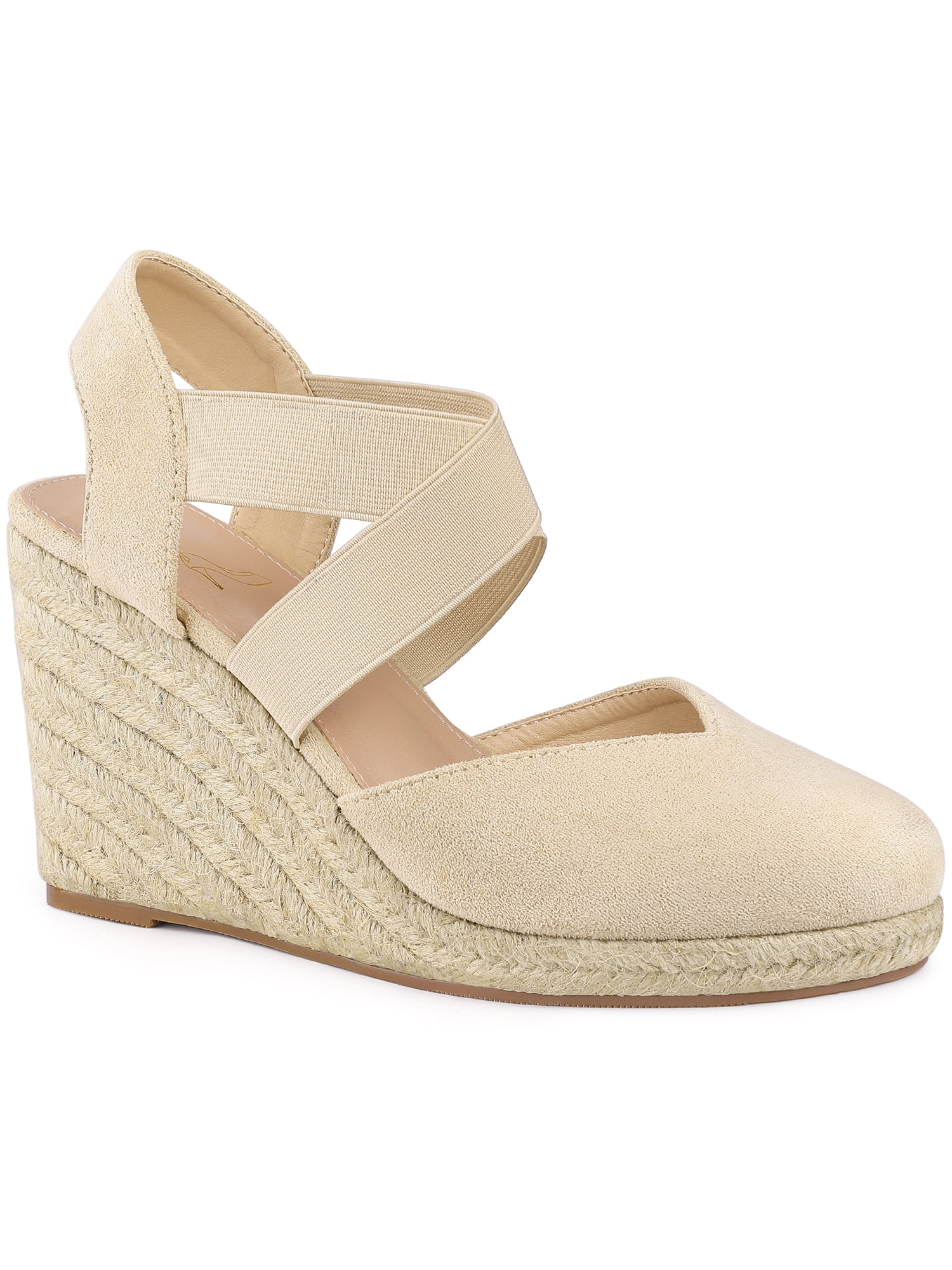 Perphy Platform Closed Toe Espadrille Wedge Heel Sandals for Women ...