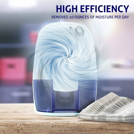 Electric Dehumidifier, Portable Air Dehumidifier 1100 Cubic Feet for ...