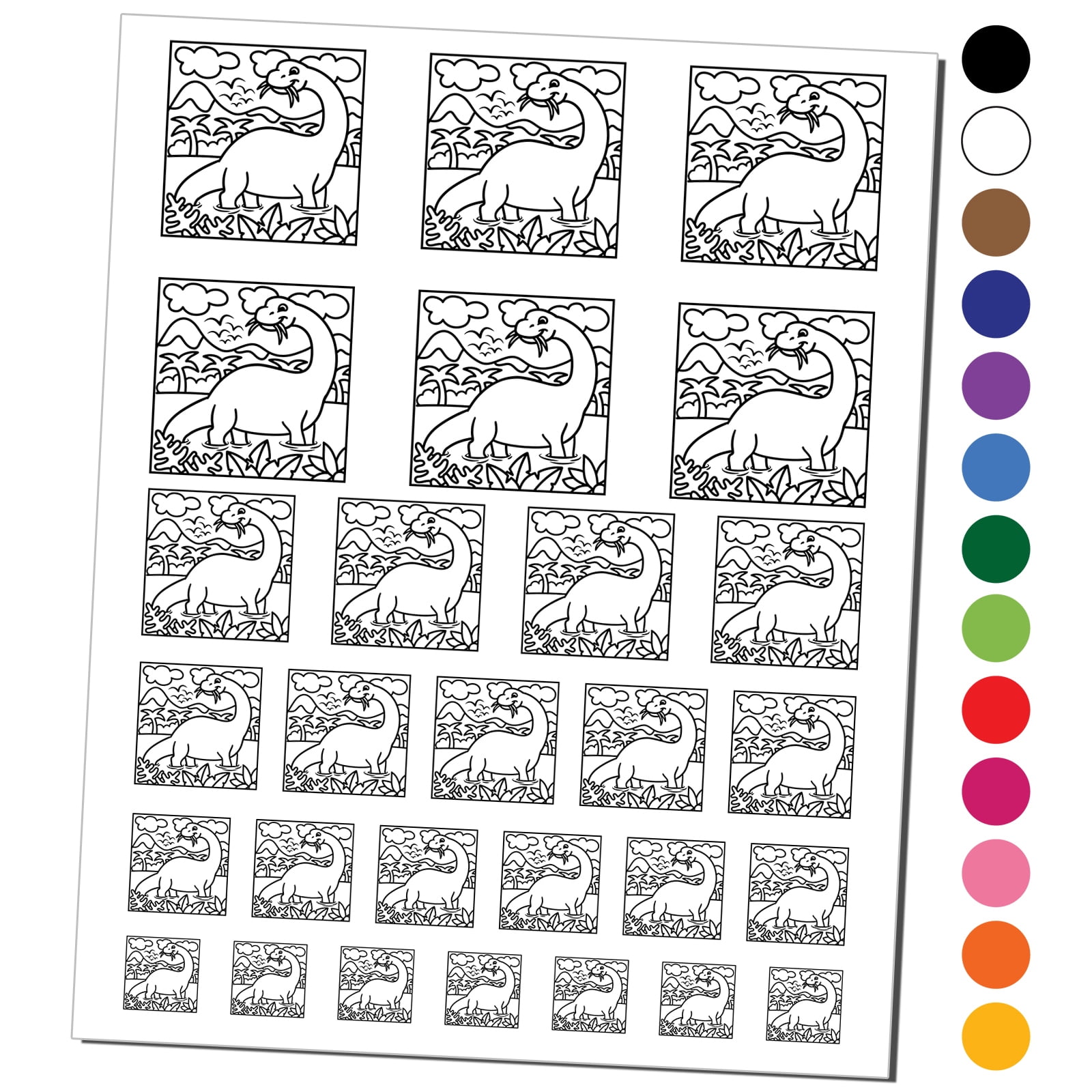 Brontosaurus Eating in Water Dinosaur Water Resistant Temporary Tattoo ...