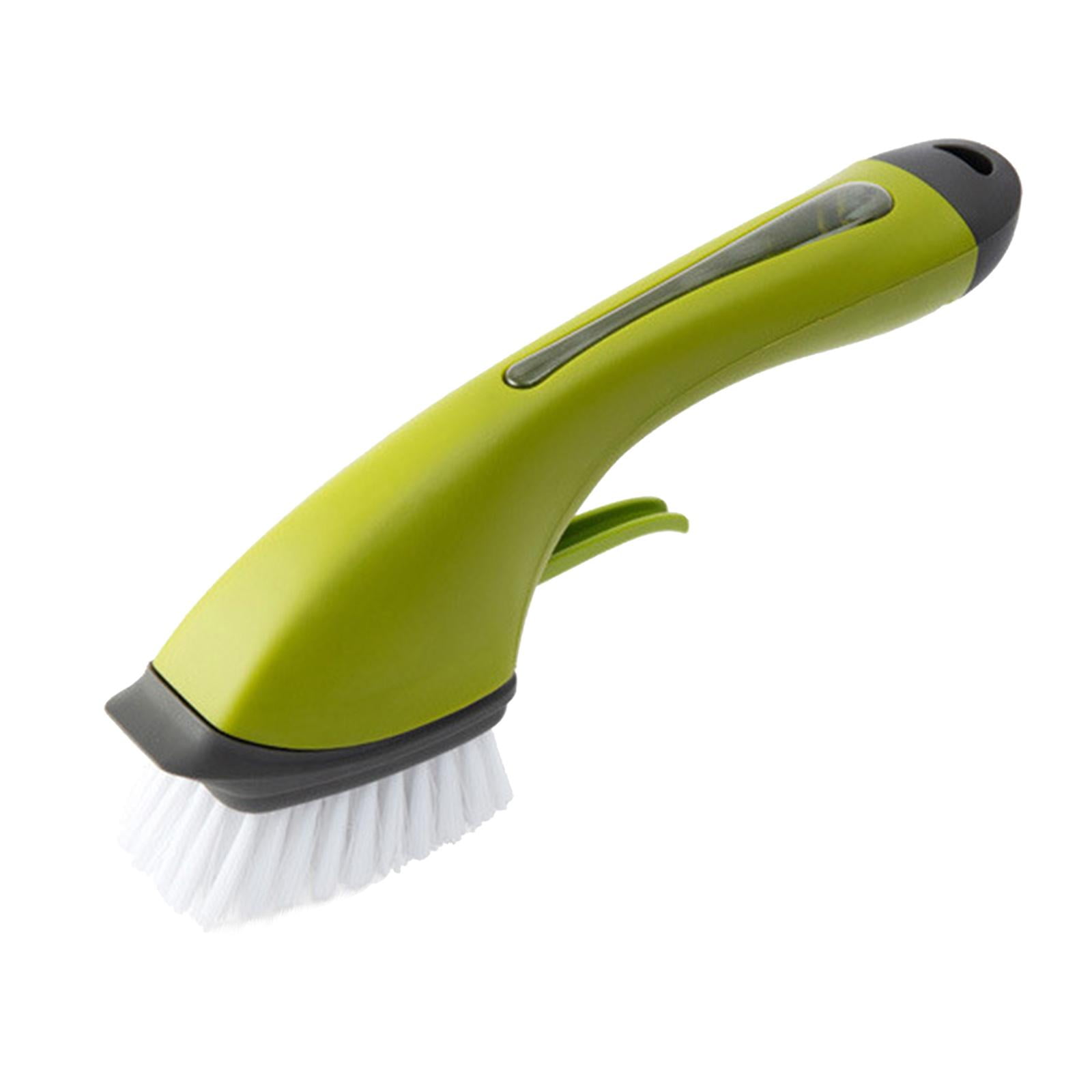 Soap Dispensing Kitchen Dish Cleaning Scrubber Brush for Skillet ...