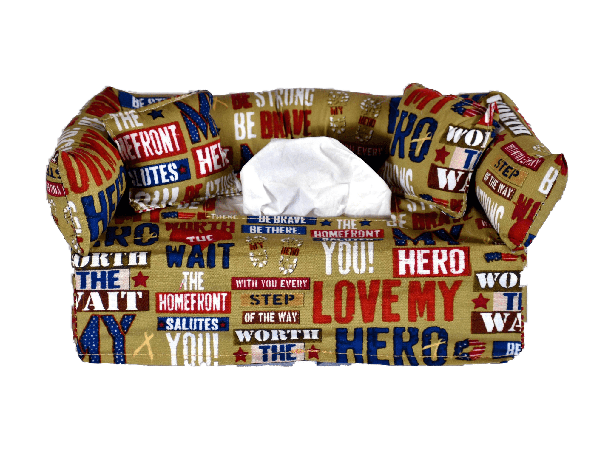 Military Words Tissue Box Cover - Includes Tissue - Walmart.com
