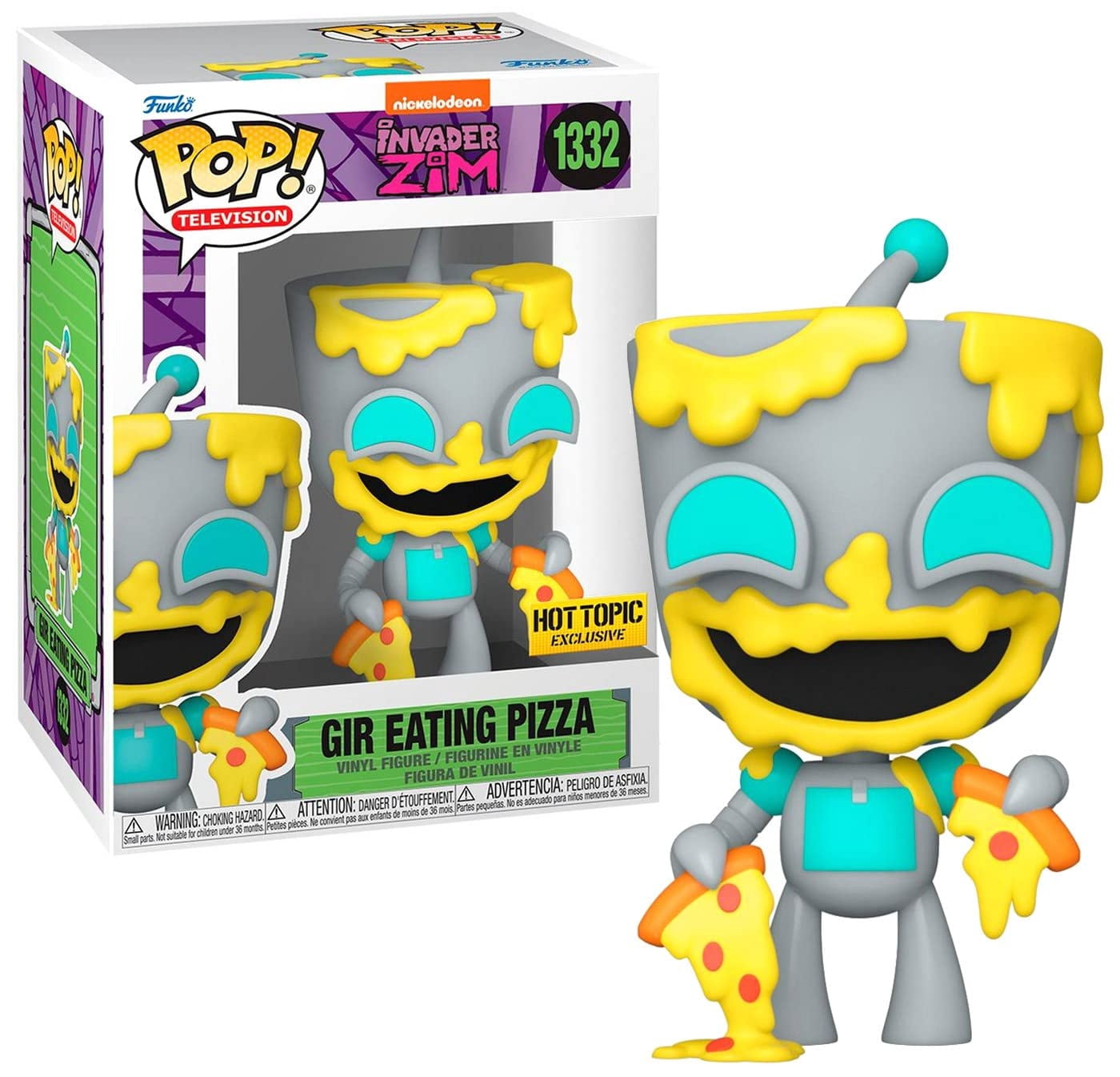 Figura de vinilo Funko Pop! Zim Gil, invasor de televisión, comiendo ...