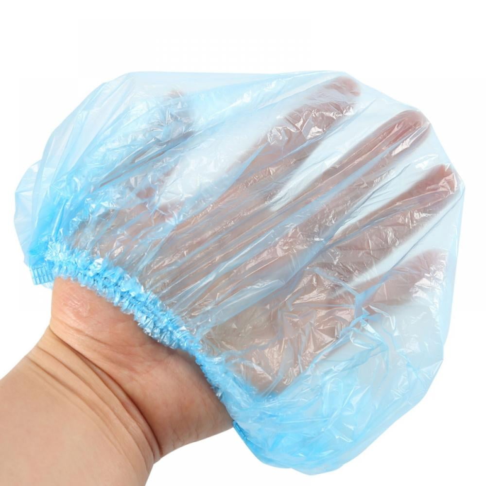 50pcs Disposable PE Surgical Medical Hair Hat Elastic Cap For Catering ...