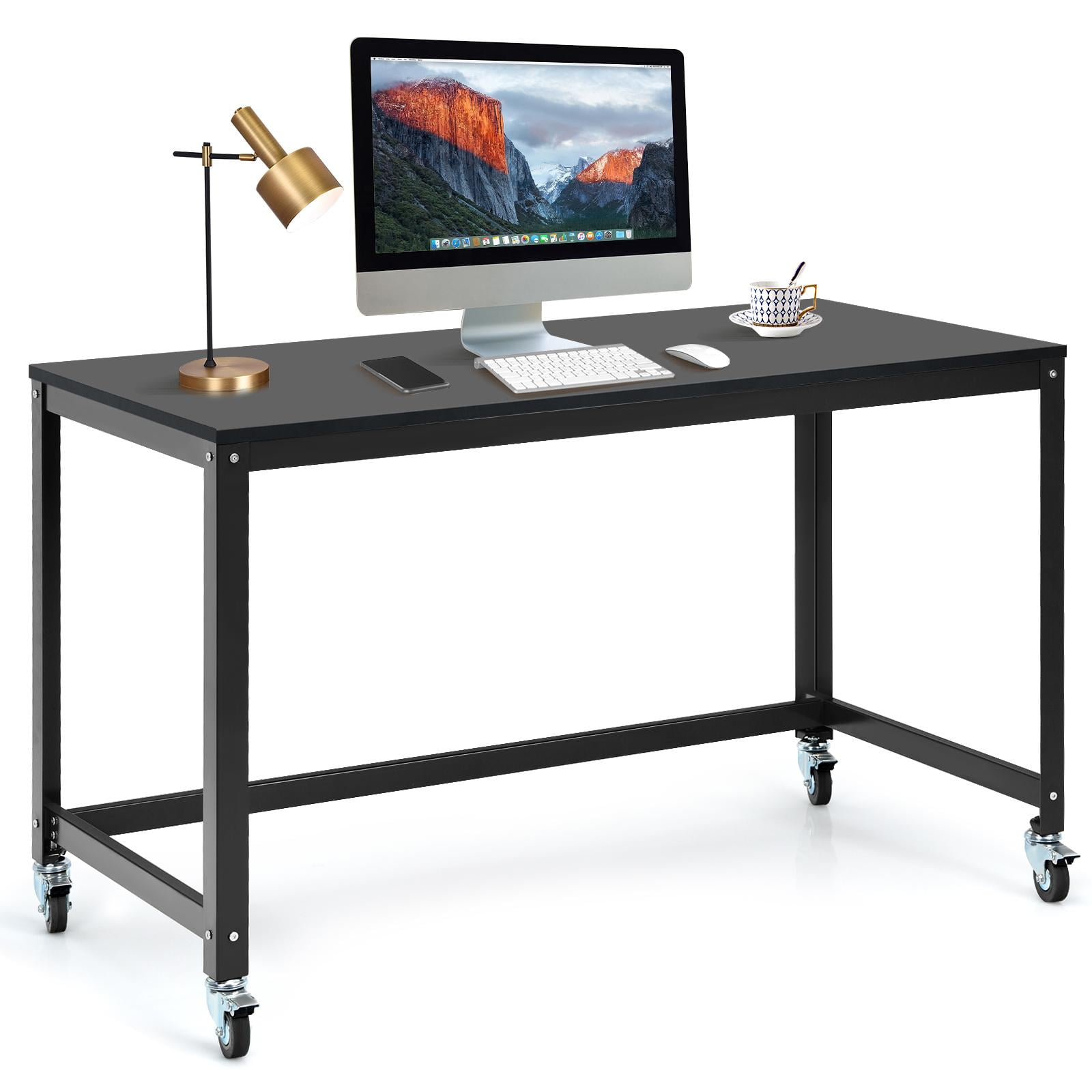 Giantex Mobile Computer Writing Desk, Home Office Desk. Writing Table w ...
