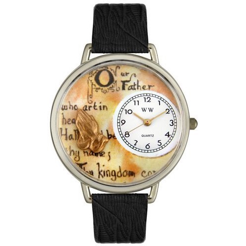 Lord's Prayer Watch in Silver (Large) - Walmart.com