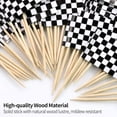 Anley Checkered Racing Flag Toothpick Cupcakes Toppers - Cocktail Fruit ...