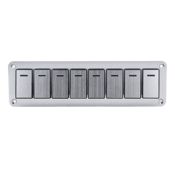 8 Gang Rocker Switch Panel，Rocker Switch Panel 8 Gang 5 Pin LED Single ...