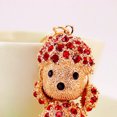 BESTYASH Fashion Red Fruit Pendant Keyring Poodle Keychain Perfect for ...