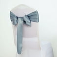Balsa Circle Dusty Blue Satin Solid Print Wedding Bows Ties Chair ...
