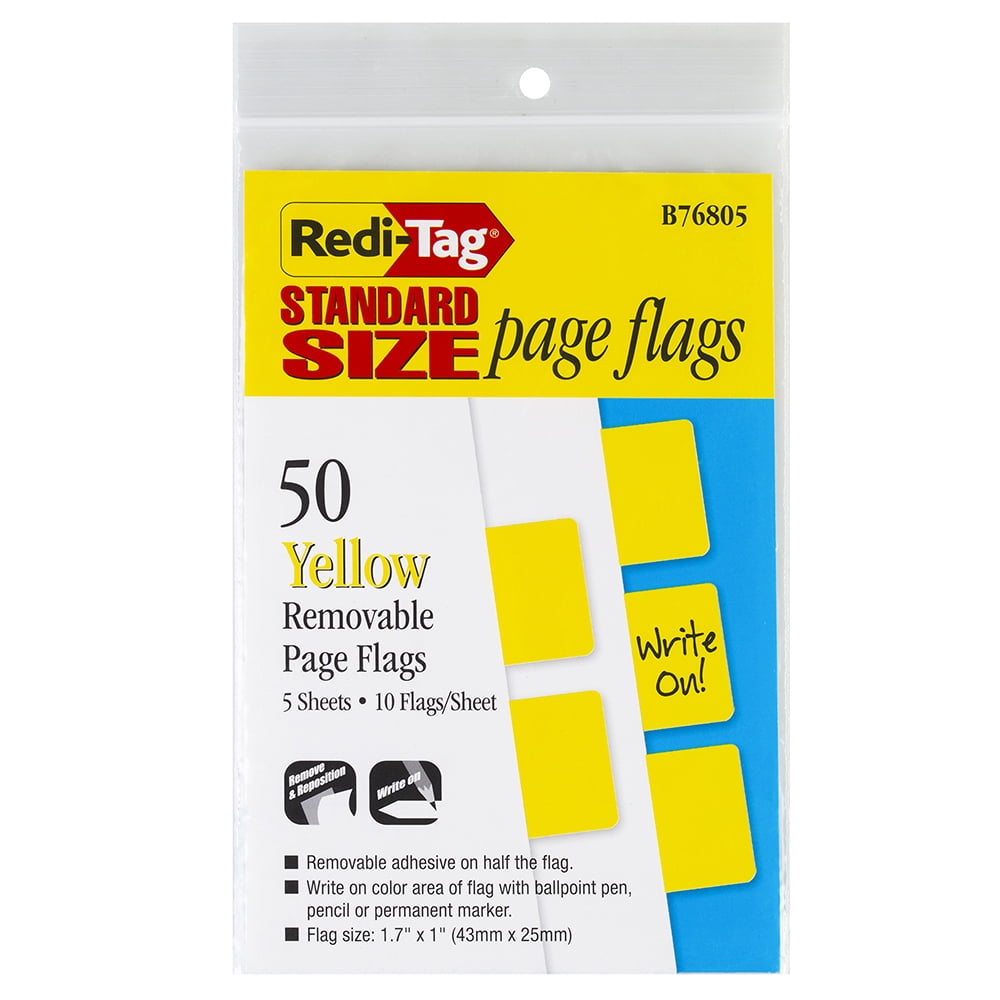 Banderitas Adhesivas Color Amarillo, Redi-tag, Paquete C/50 | Walmart ...