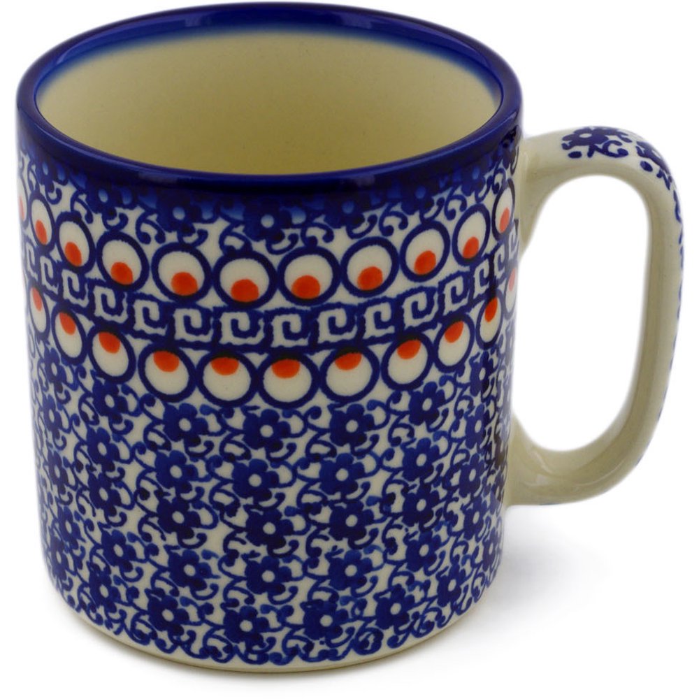 Polish Pottery 11 oz Mug Hand Painted in Boleslawiec, Poland ...