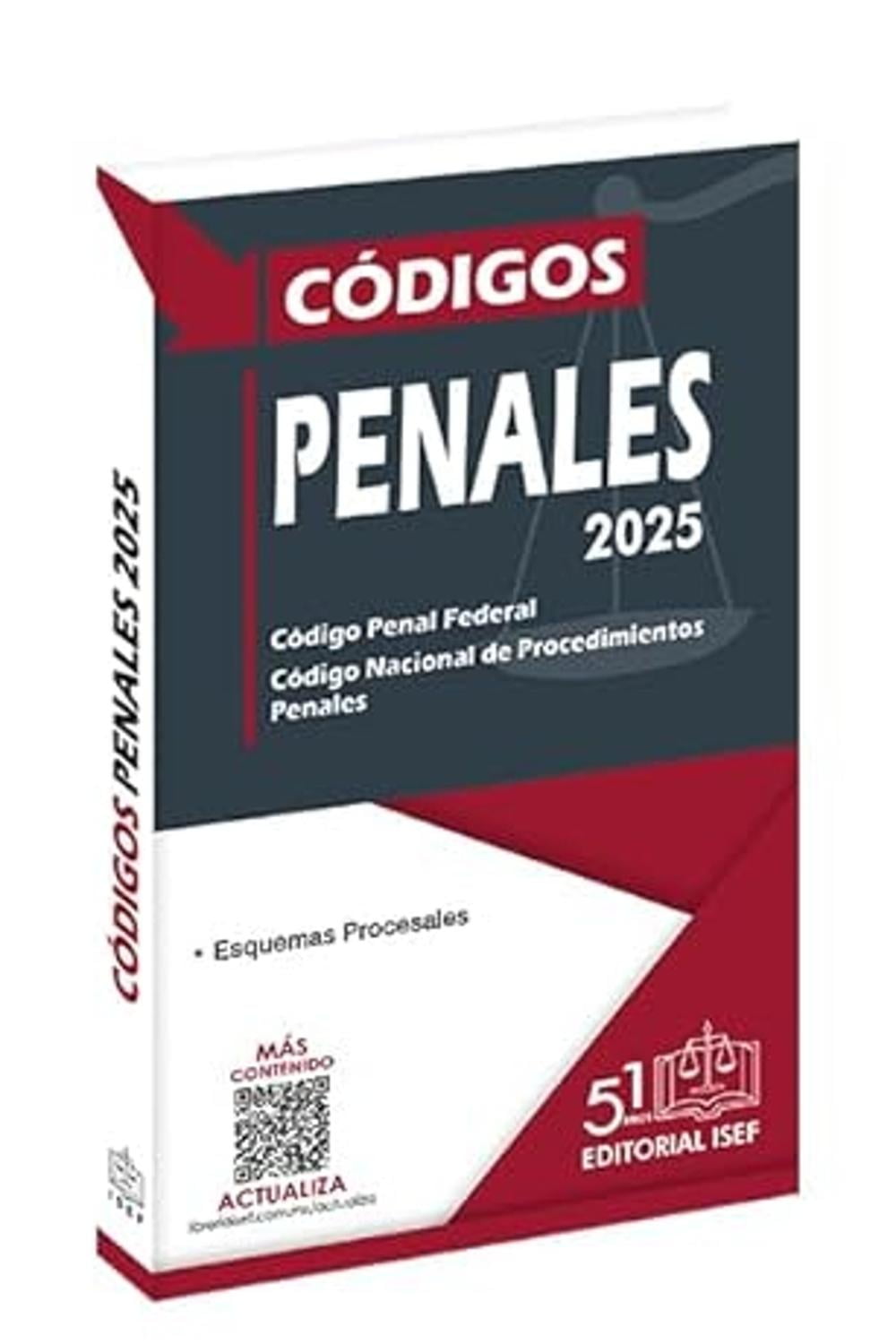 Libro Codigos Penal Federal Y Nacional De Procedimientos Penales 2025 (profesional) Tapa Blanda ...