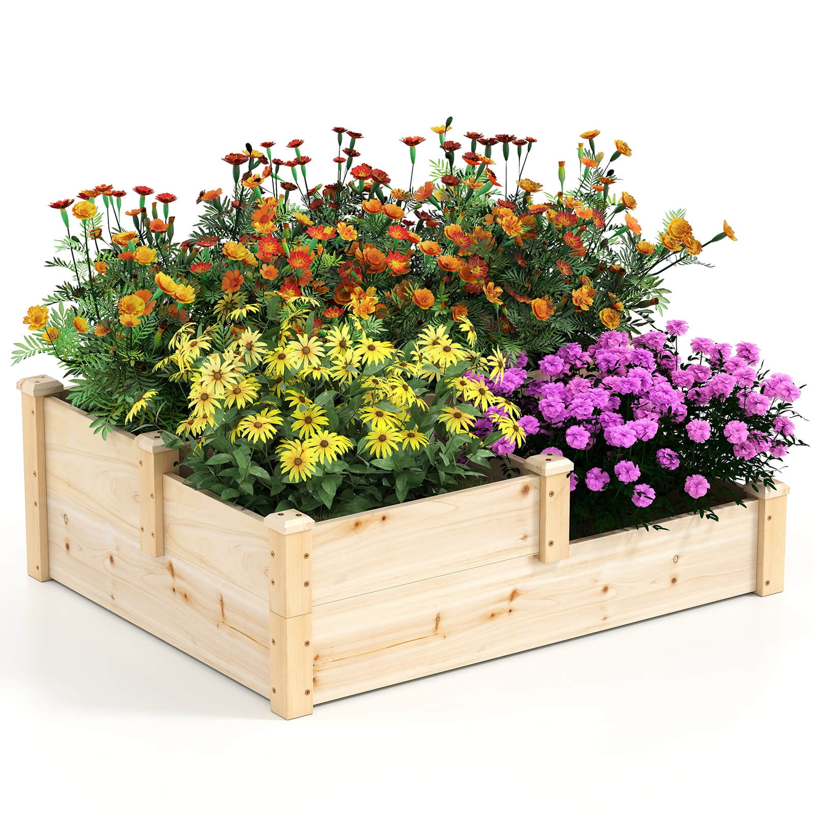 Click here for Costway 3-Tier Outdoor Raised Garden Bed Vegetable... prices