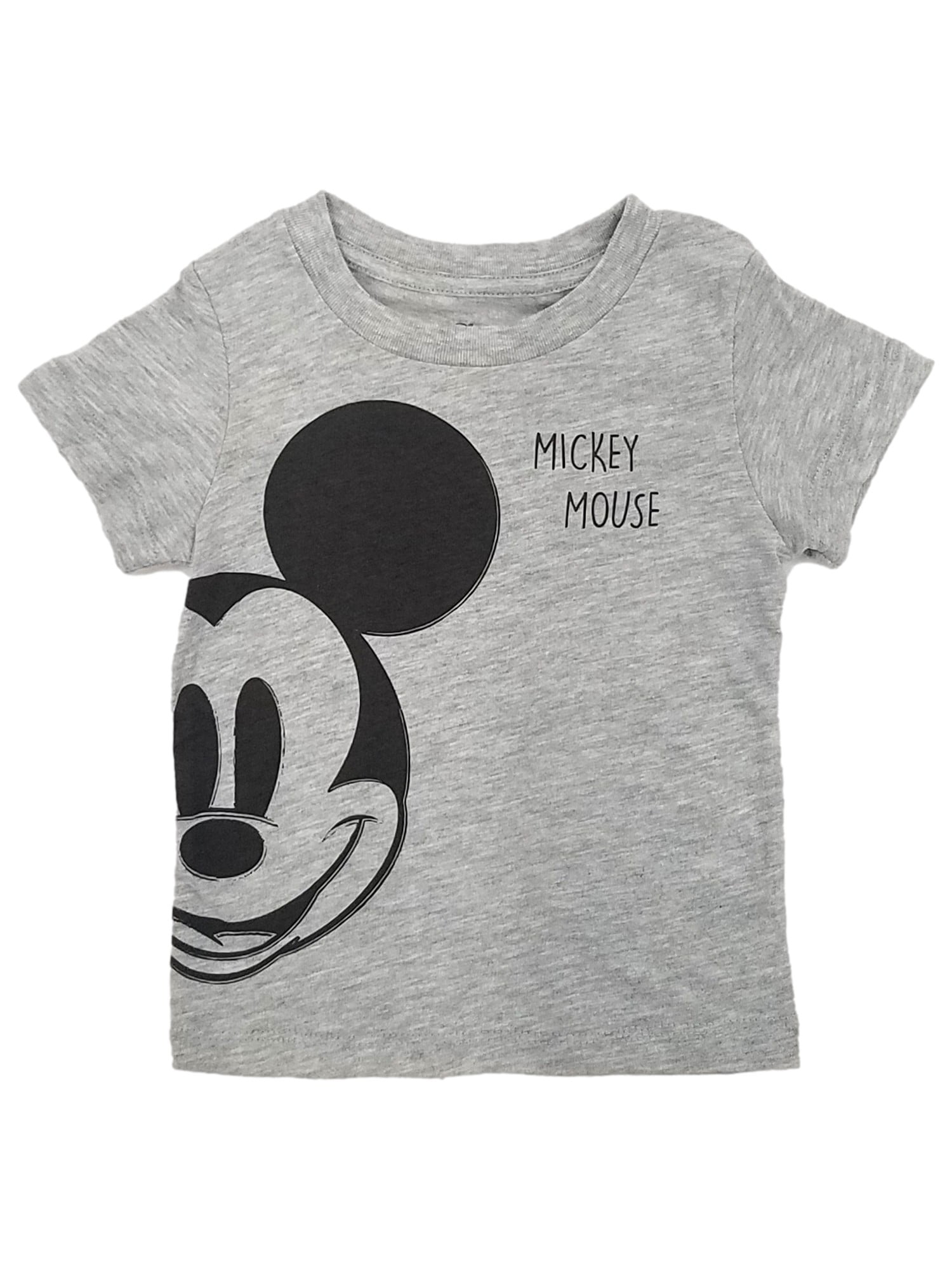 Disney Infant & Toddler Boys Gray Mickey Mouse Tee Shirt T-Shirt 3T ...