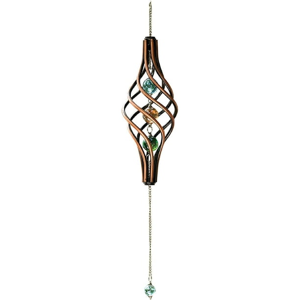 Bits and Pieces - Kinetic Copper Toned Wind Spinner Ornament - Unique ...