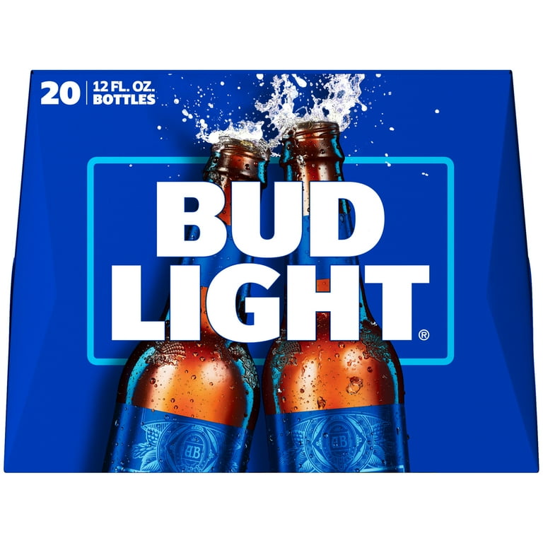 Bud Light Beer, 12 Pack Lager Beer, 12 Fl Oz Bottles, ABV,, 58% OFF