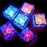 12 pieces Rainbow Flash Color Light Up Party Rave club Wedding LED Glow ...