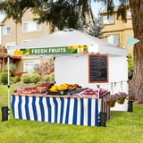 Costway 10'x10' Easy Pop-Up Commercial Canopy Tent with Sidewall for ...