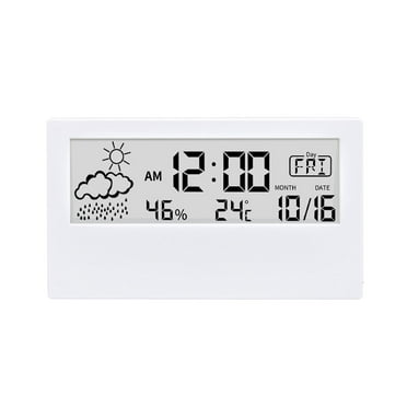 8082T Digital Clock Weather Forecast Perpetual Calendar LED Color ...