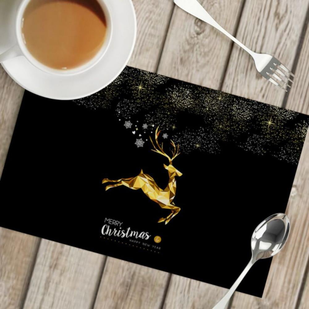Christmas Placemats, Christmas Decor Placemats Set of 4, Heat-Resistant ...