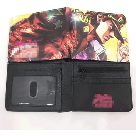 JoJo's Bizarre Adventure Cartoon Short Purse CraftCard Package Bi fold ...