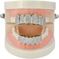 DESIGNICE 2026 New Iced Out Diamond Teeth Grillz for Men Women, Gold ...