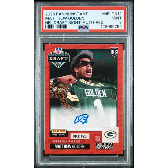 2025 Panini Instant NFL Draft Night Matthew Golden #NFLDN12 Auto Red ...