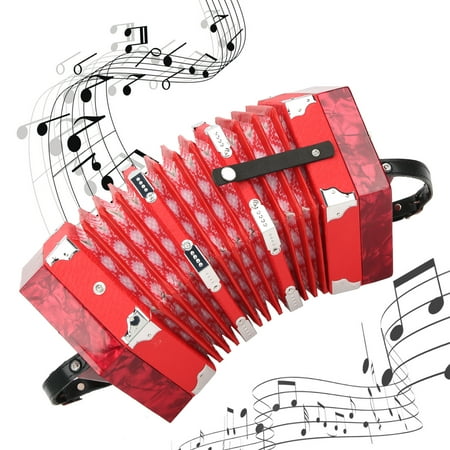 Filfeel Concertina Accordion, With Adjustable Hand Strap Concertina ...