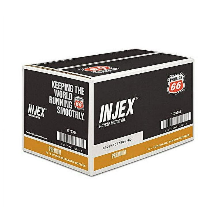 INJEX® TC-W3® 2-CYCLE MOTOR OIL Phillips 66 Lubricants, 43% OFF