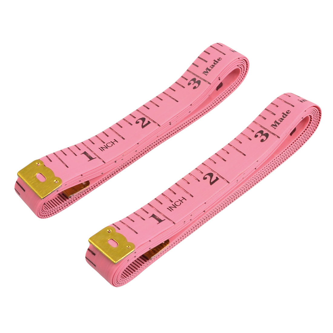 Unique Bargains 2 Pcs 0.47" Width Pink Soft Plastic Flexible Measure ...