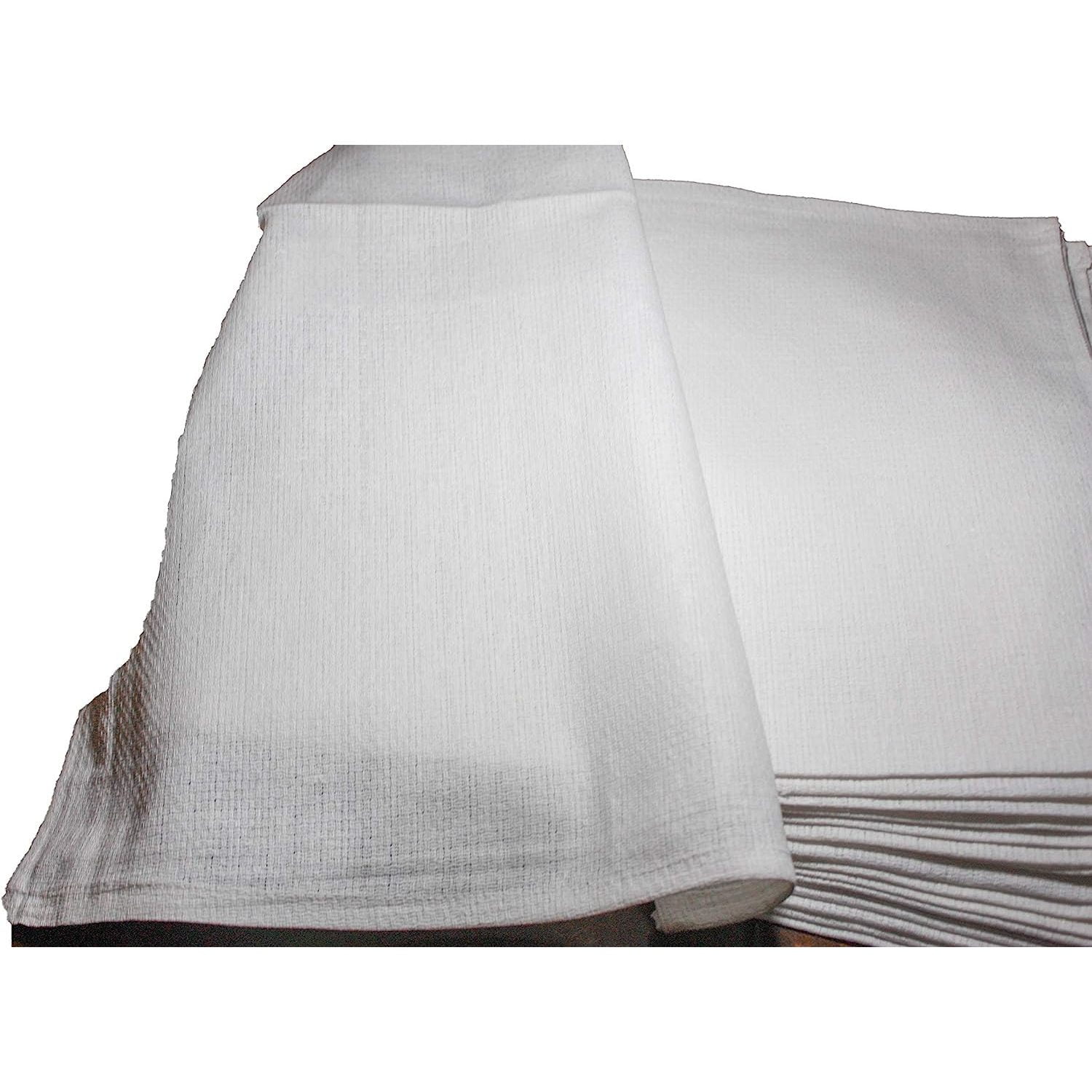 Bilot White Huck Towels 16x26 New (24 Pack) - Walmart.com