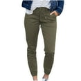 Womens Cotton Linen Capris Pants Lounge Pants Athletics Casual Solid