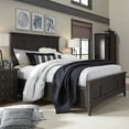 Magnussen Westley Falls Traditional Graphite King Panel Bed with ...