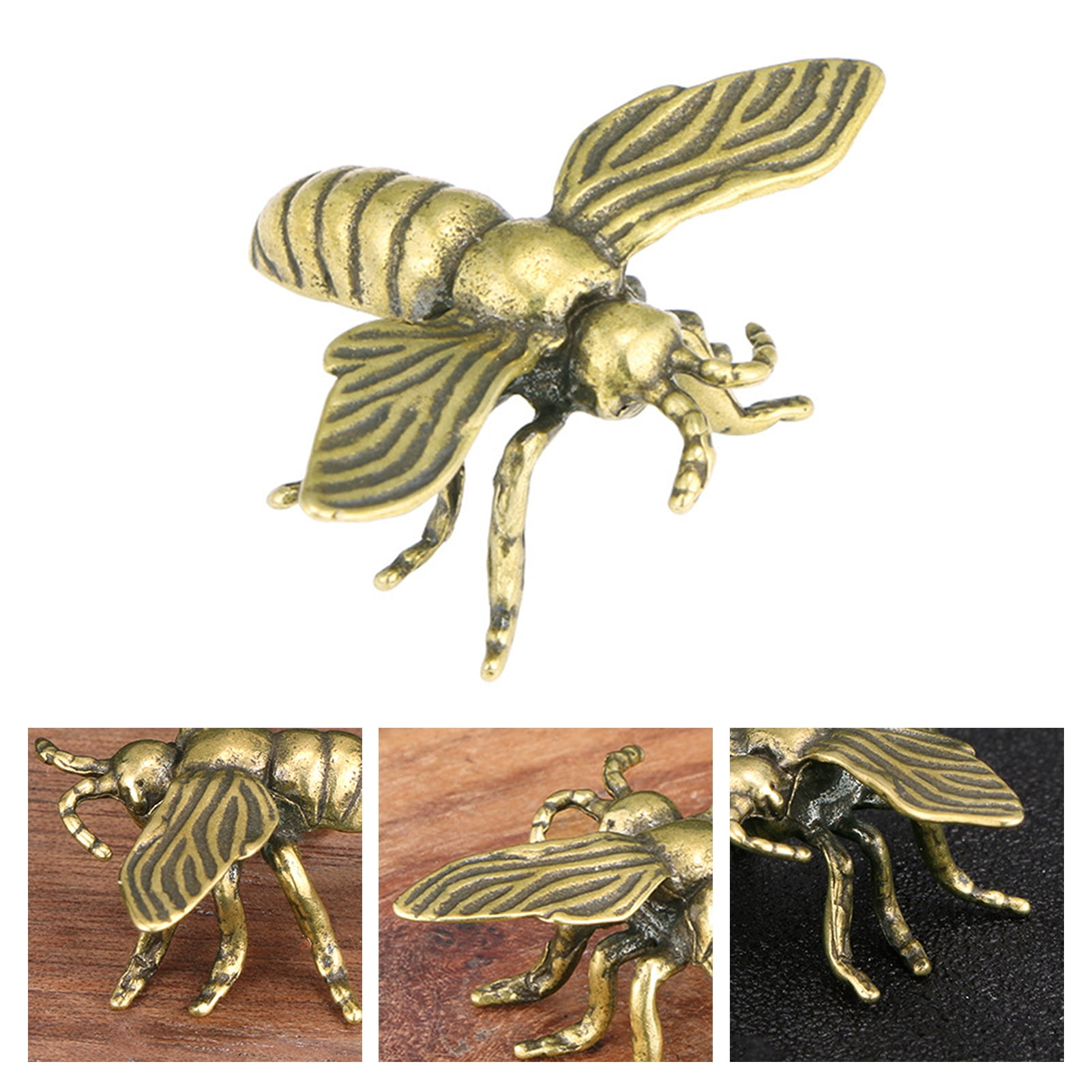Hadanceo Bee Statue Lively Fine Workmanship Anti-fade Pastoral Bee ...