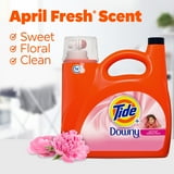 Pack of 2 Tide Plus a Touch of Downy Liquid Laundry Detergent, April ...
