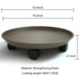 Amkoskr Plant Caddy with Wheels 15.5 Inch - 2 Pack Plant Caddy on ...