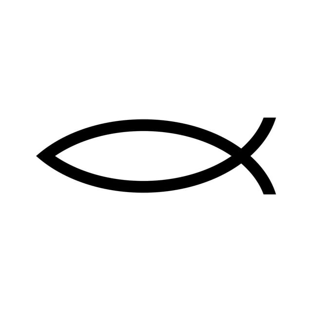 Christian Jesus Fish Ichthys Sticker Decal Die Cut - Self Adhesive ...