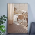 Beige Botanical Wall Art Prints Home Decor Bicycle Poster, Indoor Scene ...