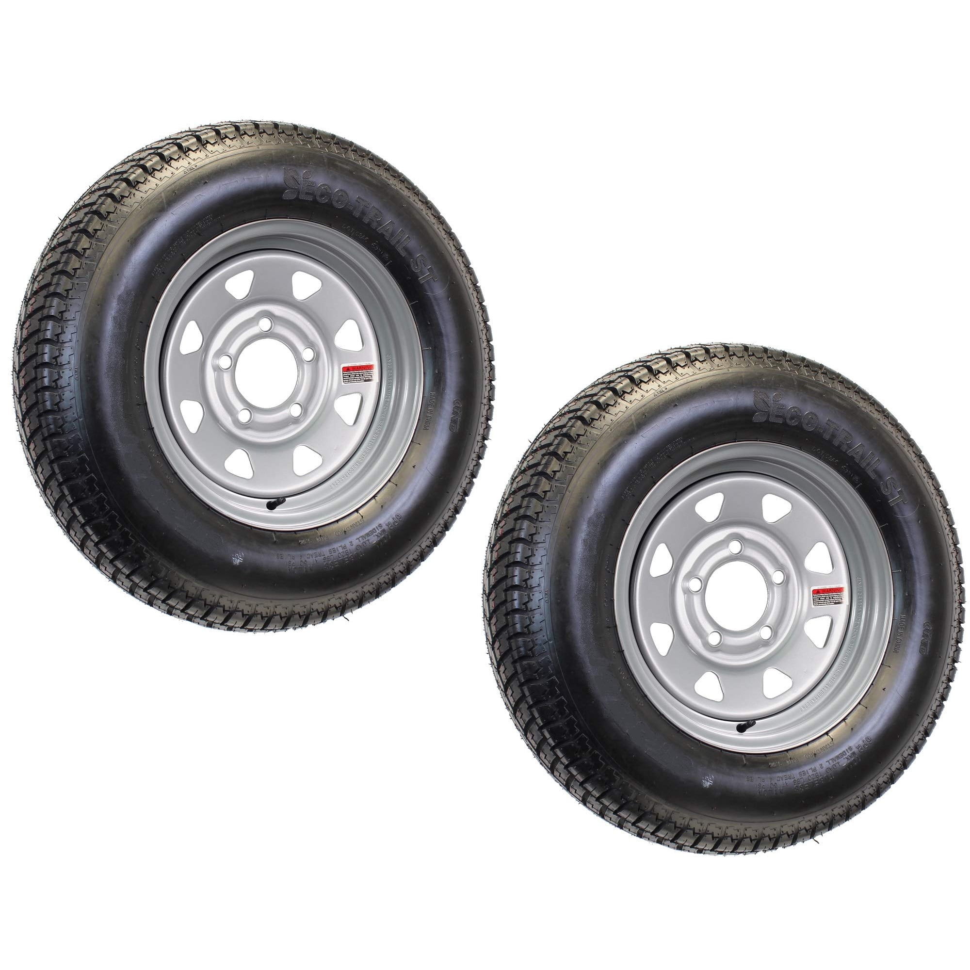 Click here for Ecustomrim 2-Pack Radial Trailer Tire And Rim St18... prices