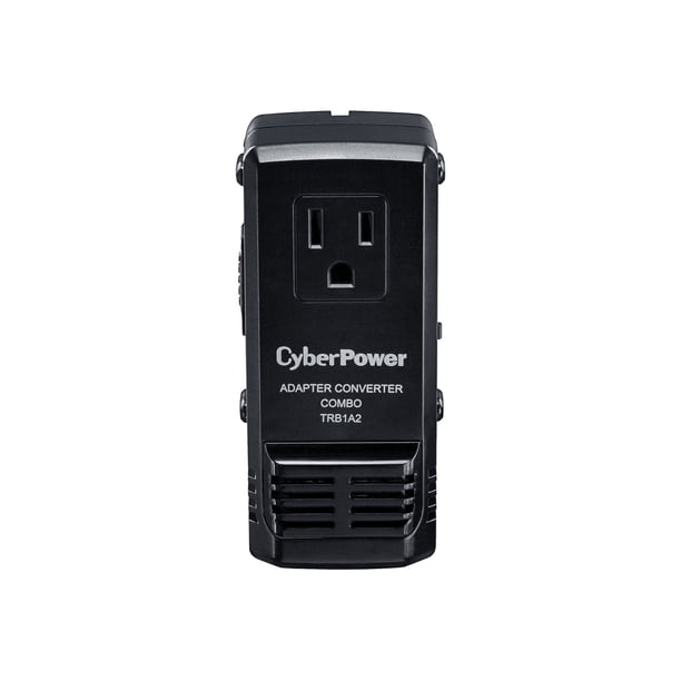 CyberPower TRB1A2 All-in-One Travel Adapter and Converter Plug ...