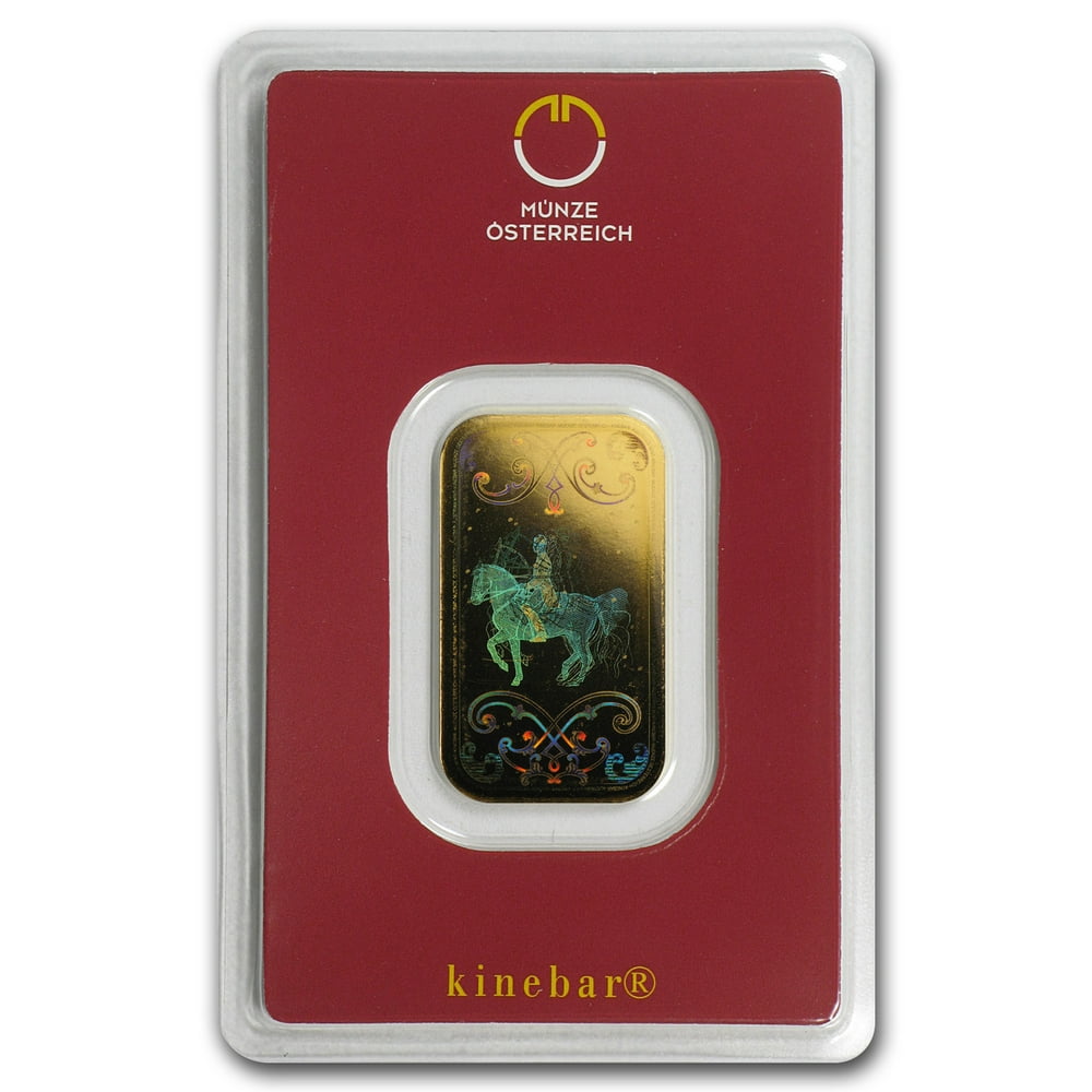 Austrian Mint - 10 gram Gold Bar - Austrian Mint Kinebar Design (In ...