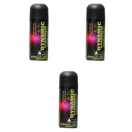 Dynamic Sensation Body Spray For Men(100g) (Pack of 3) | Walmart Canada