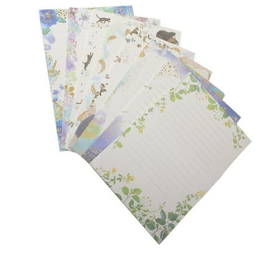 "Floral Decorative Stationery Set - 8.5"" x 11"" Letter Writing Paper ...