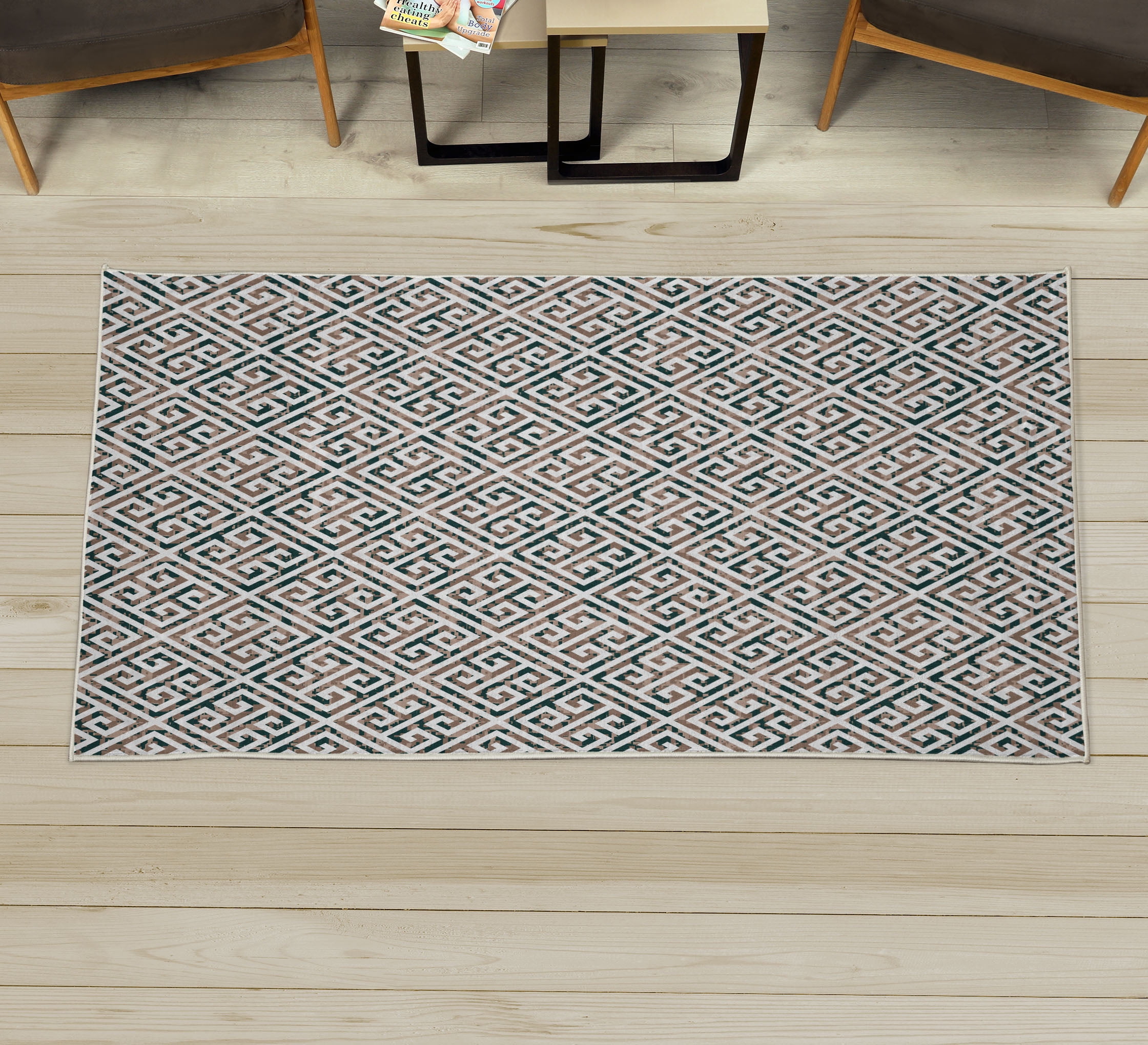 Greek Decorative Rug, Tile Mosaic Design Pattern in Antique Meander and ...